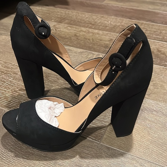 Sun + Stone | Shoes | Sun Stone Peeptoe Platform Heels Sz 8m | Poshmark
